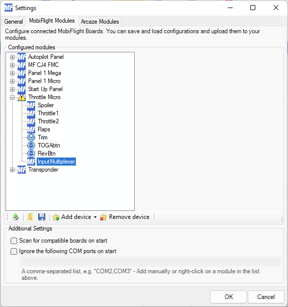 Add Multiplexer to a Pro Micro board fails · Issue #926 · MobiFlight ...