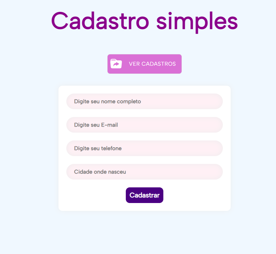 GitHub - gutto-moura/cadastro-simples