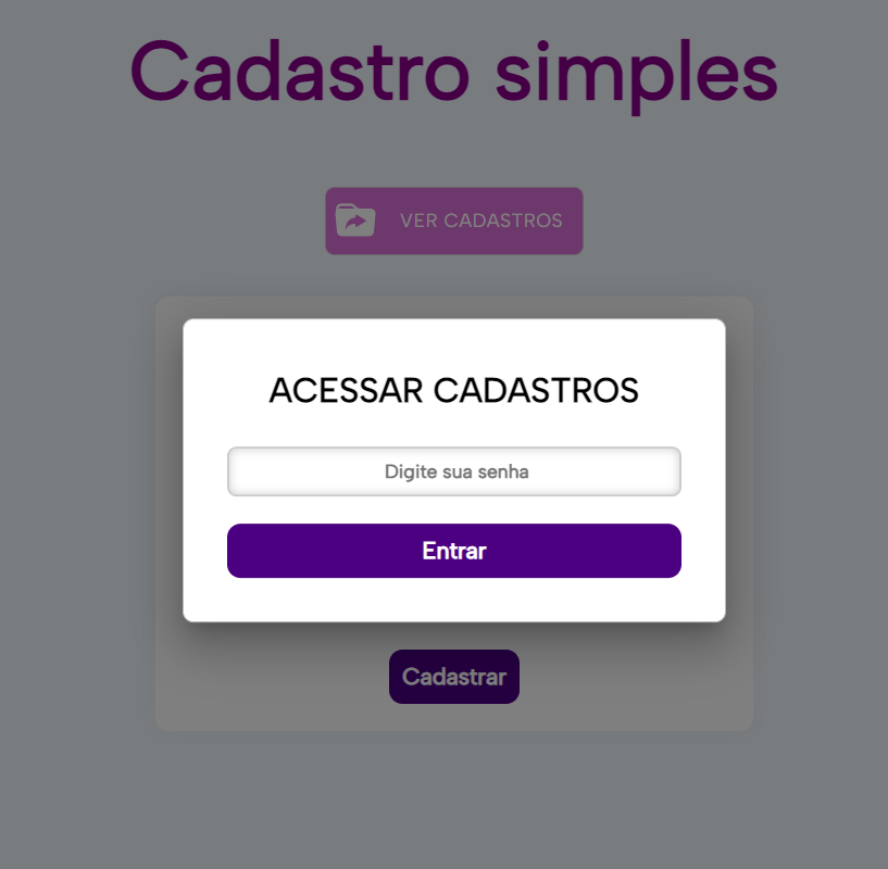 GitHub - gutto-moura/cadastro-simples