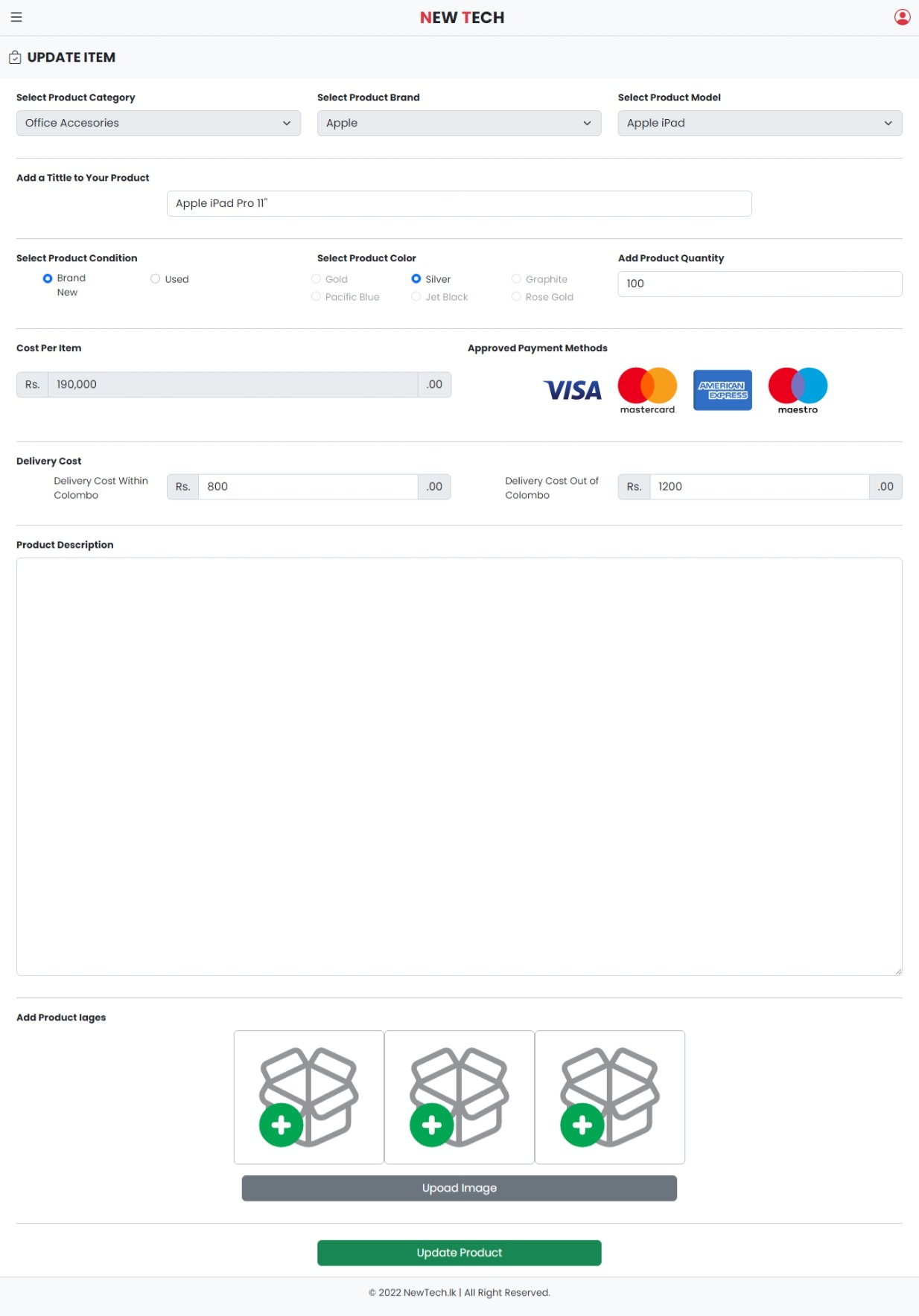 GitHub - KSRanasinghe/newtech: A template for a web application made for a company that sells ...