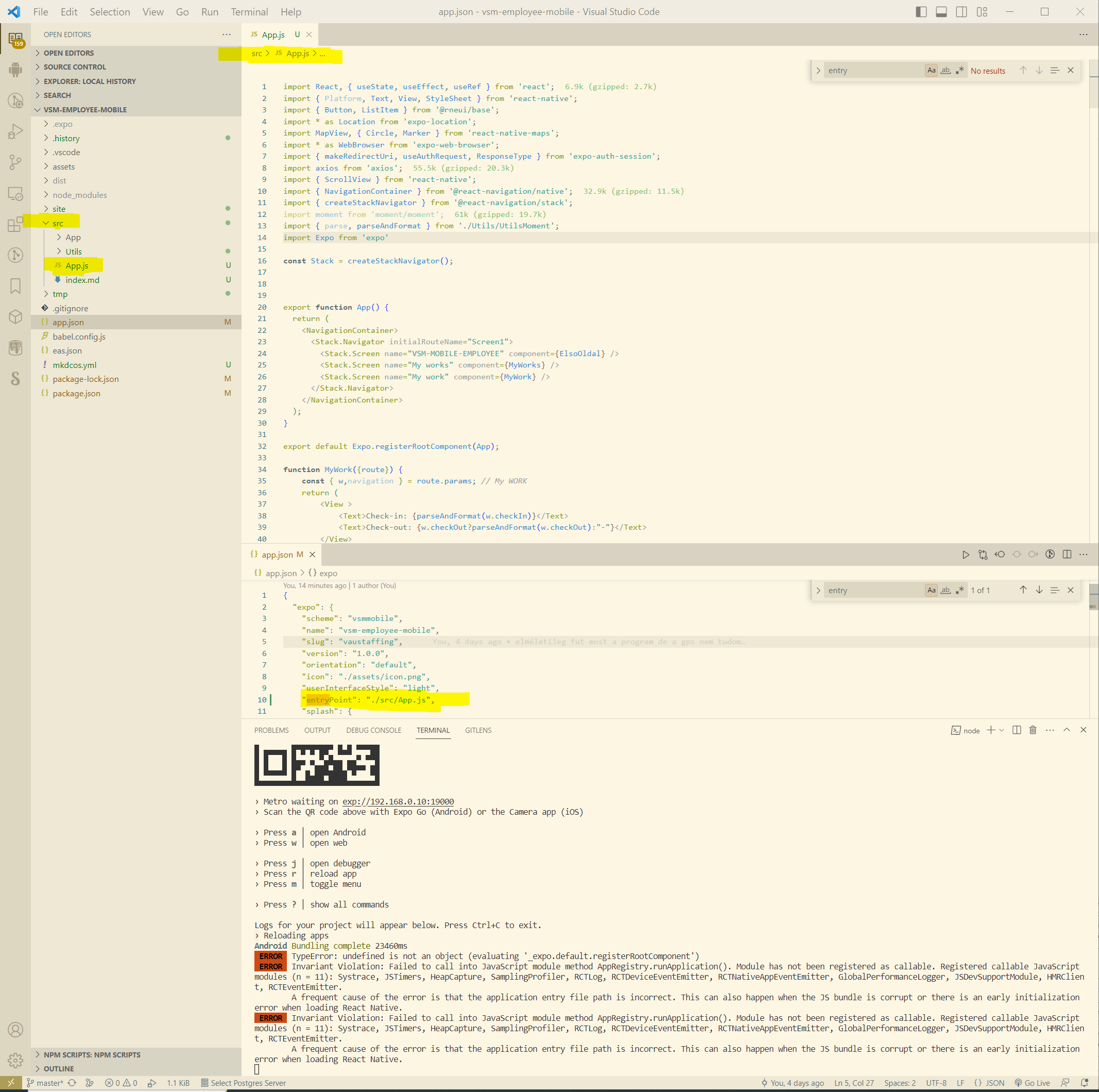 Expo Entrypoint Doesnt Work · Issue 24235 · Expo Expo · Github