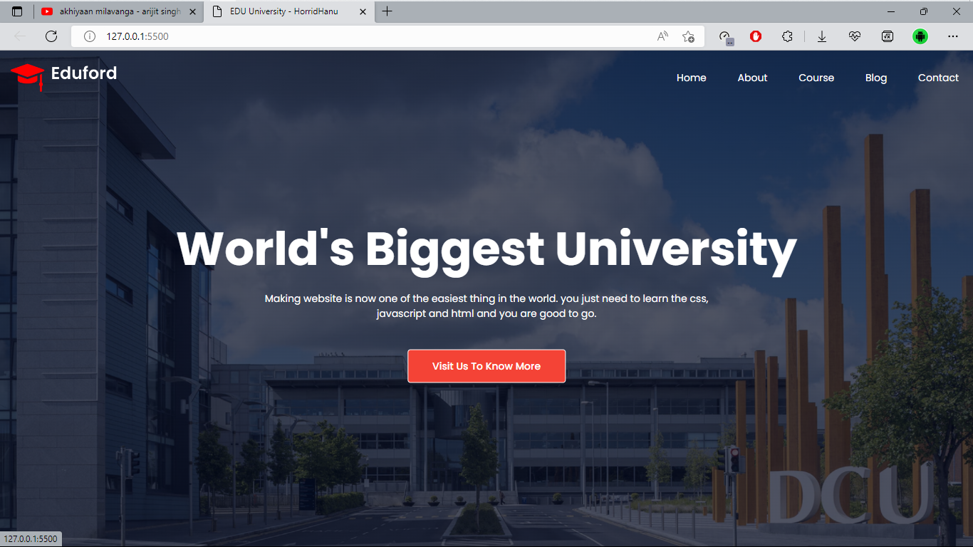 GitHub - Milk3973/EduFord-Website: World's Biggest University - (Making ...