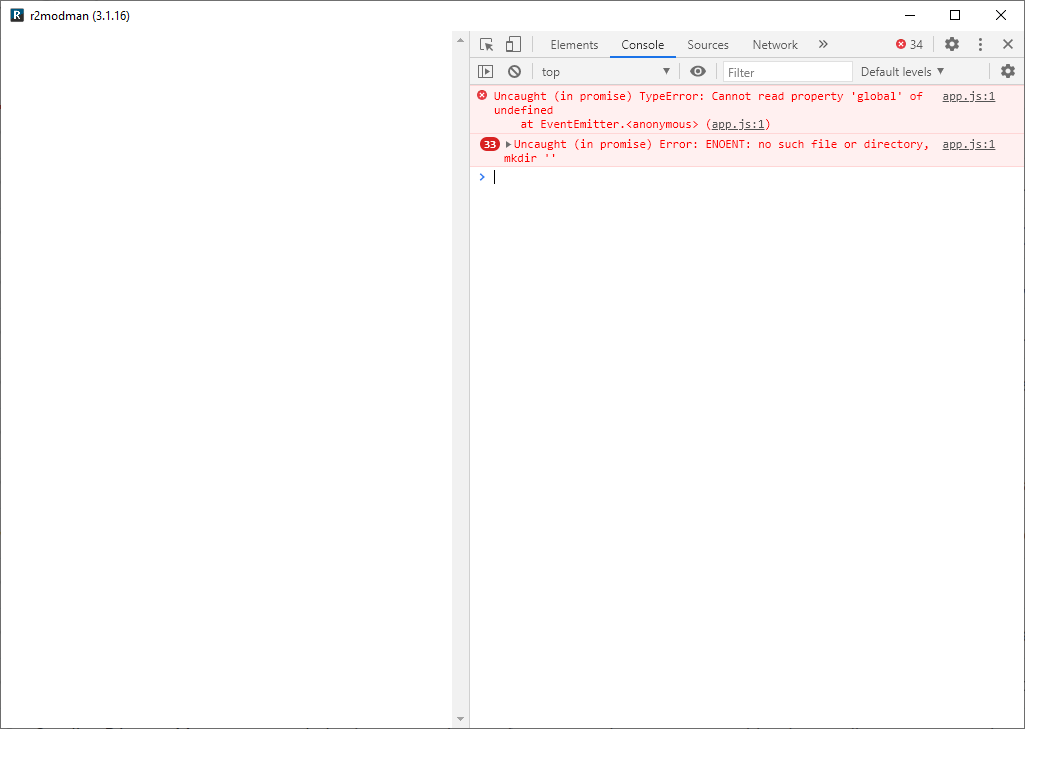 [BUG] - WHITE SCREEN · Issue #571 · ebkr/r2modmanPlus · GitHub