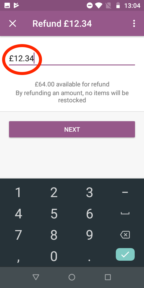 Refunds: Backspacing in the manual refund amount field deletes 2 ...