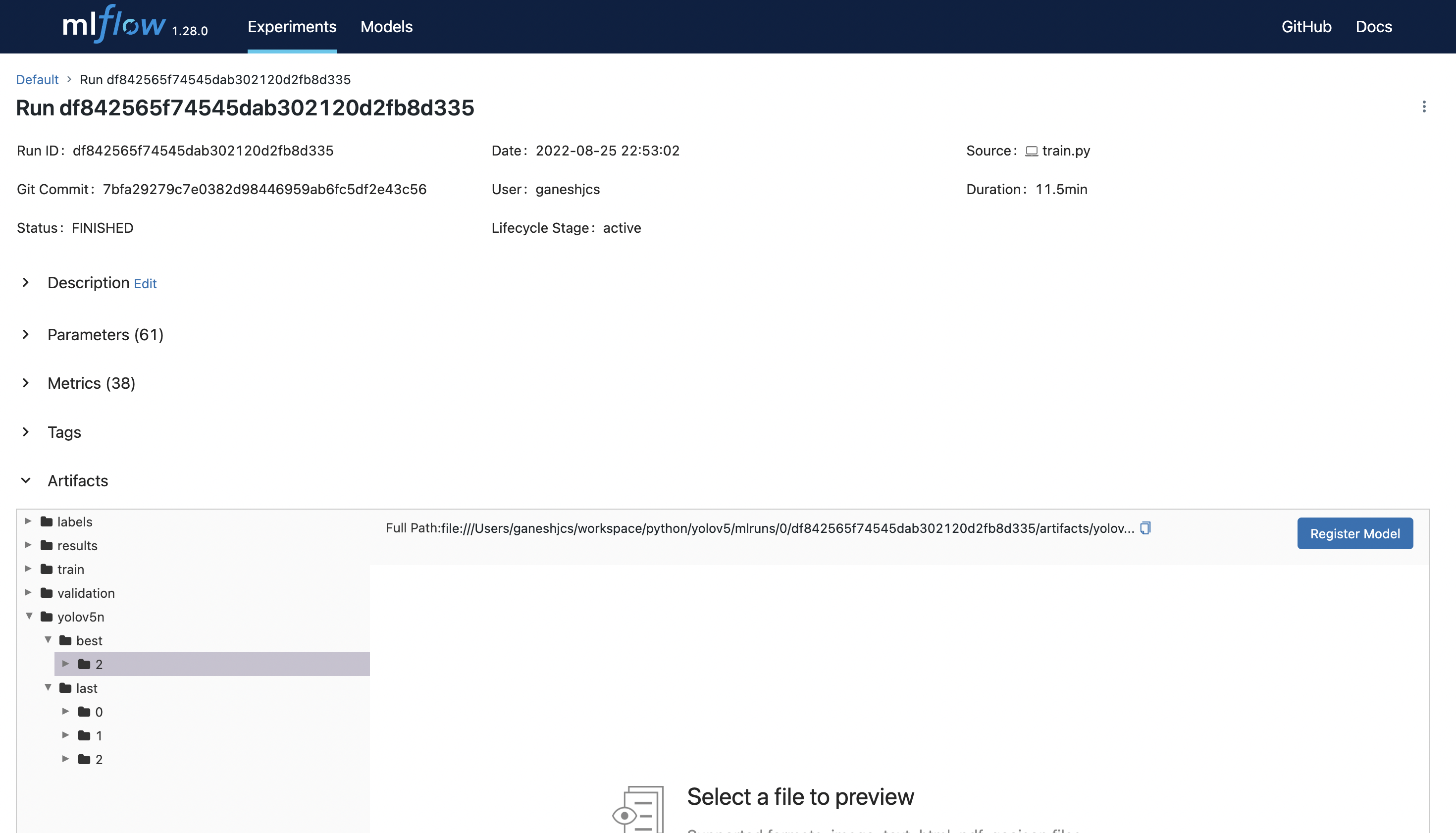 feat: Adds mlflow run logging (!8261) · Merge requests · Ultralytics / YOLOv5 · GitLab