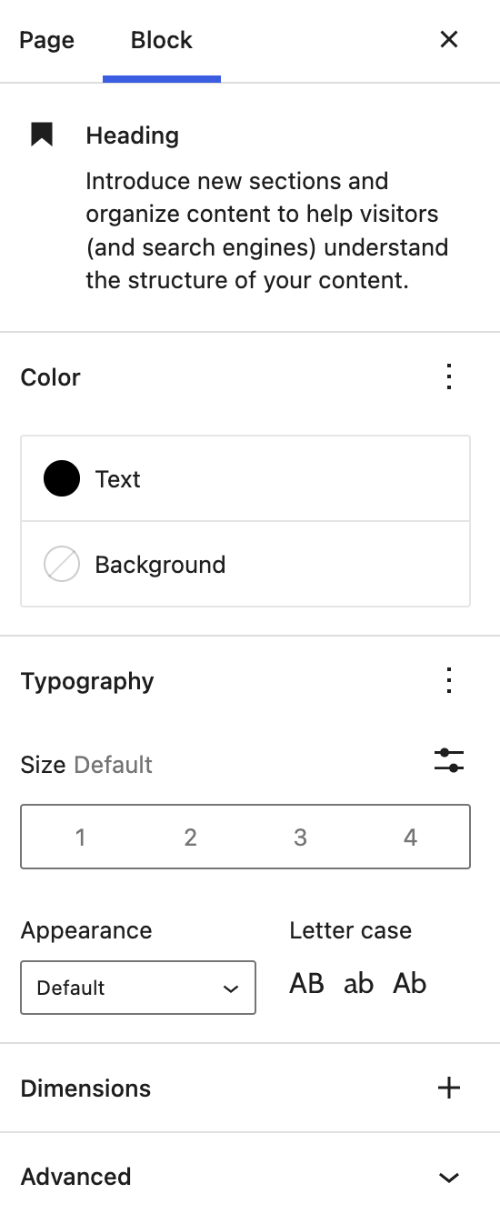 [HelpHub] Heading Block · Issue #123 · WordPress/Documentation-Issue-Tracker · GitHub