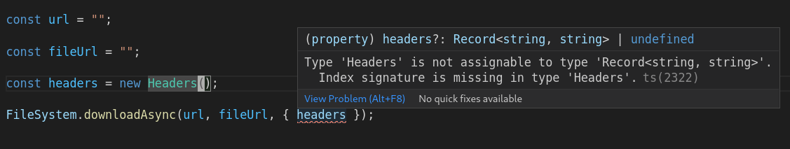 FileSystem.downloadAsync headers issue · Issue #13487 · expo/expo · GitHub