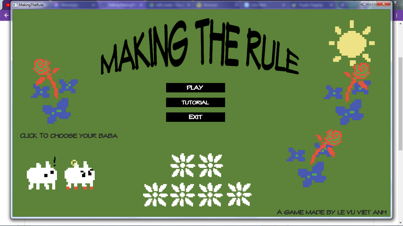 GitHub - VietAnhLeVu/MakingTheRule: This is my first game project for Advance Programming class