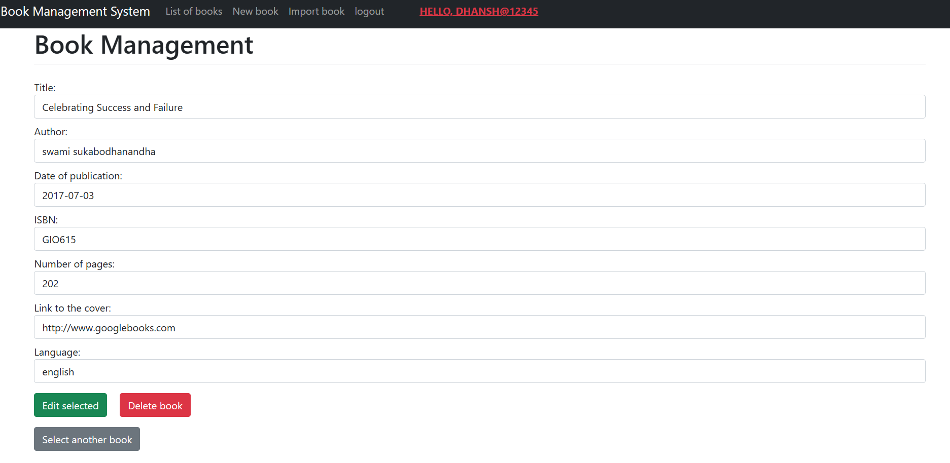 GitHub - Dhanush3213/Book-Management: A book management project using ...