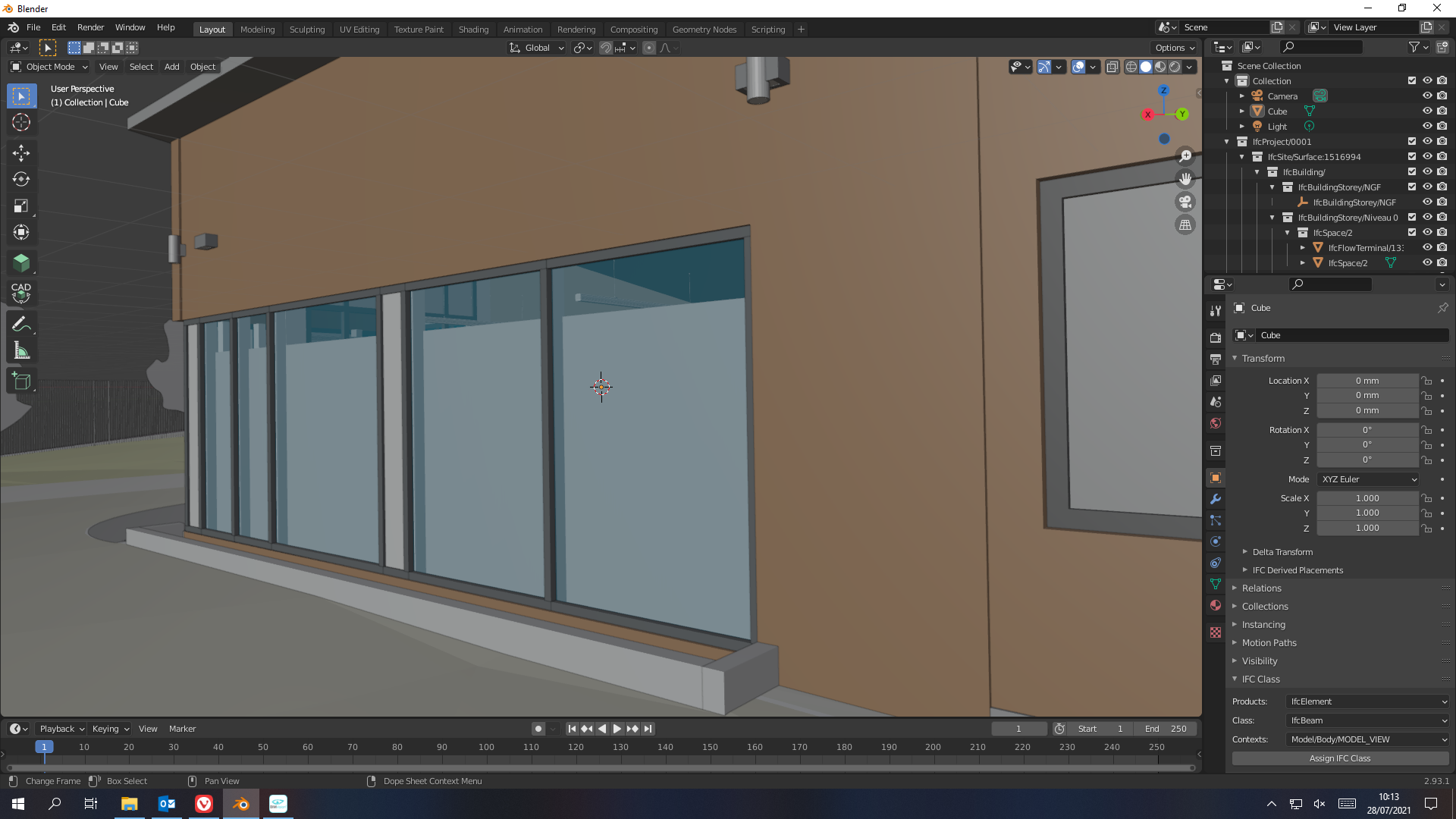 BlenderBim No transparency on windows · Issue #1600 · IfcOpenShell/IfcOpenShell · GitHub