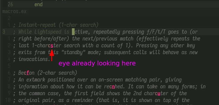 Configuration to revert modified labeling system · Issue #86 · ggandor/lightspeed.nvim · GitHub