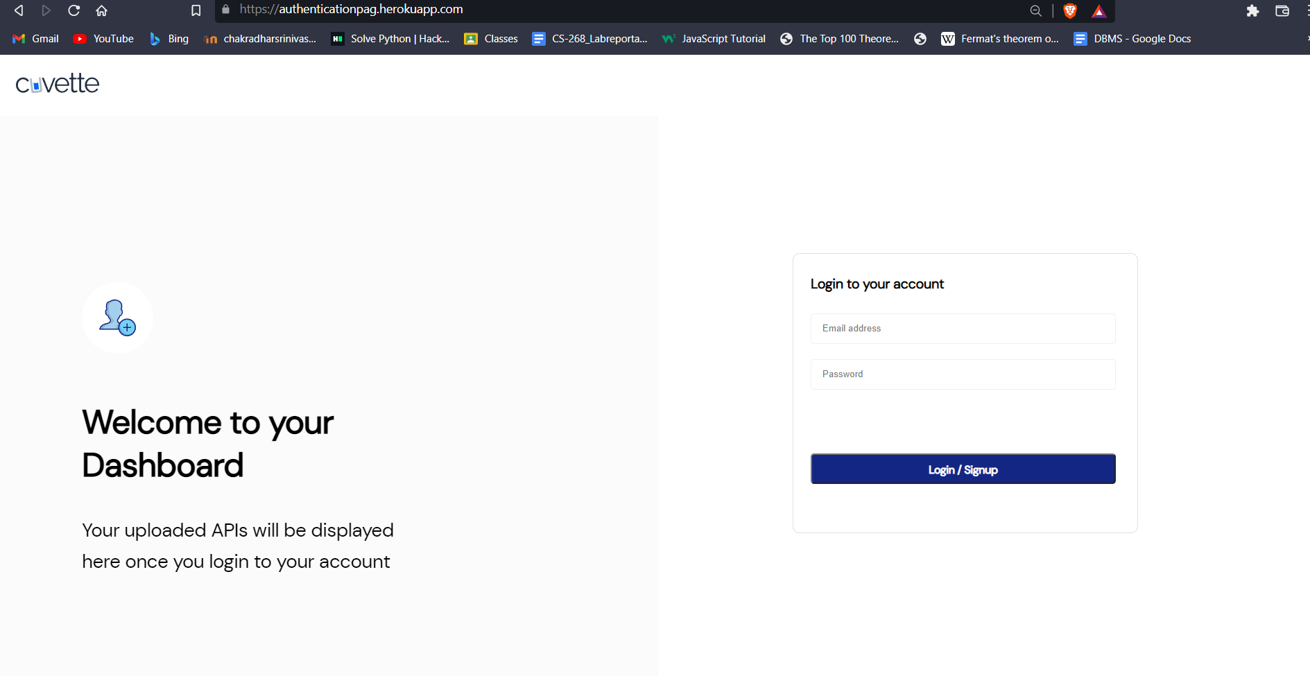 GitHub - chakradharsrinivas/Cuvette-assignment