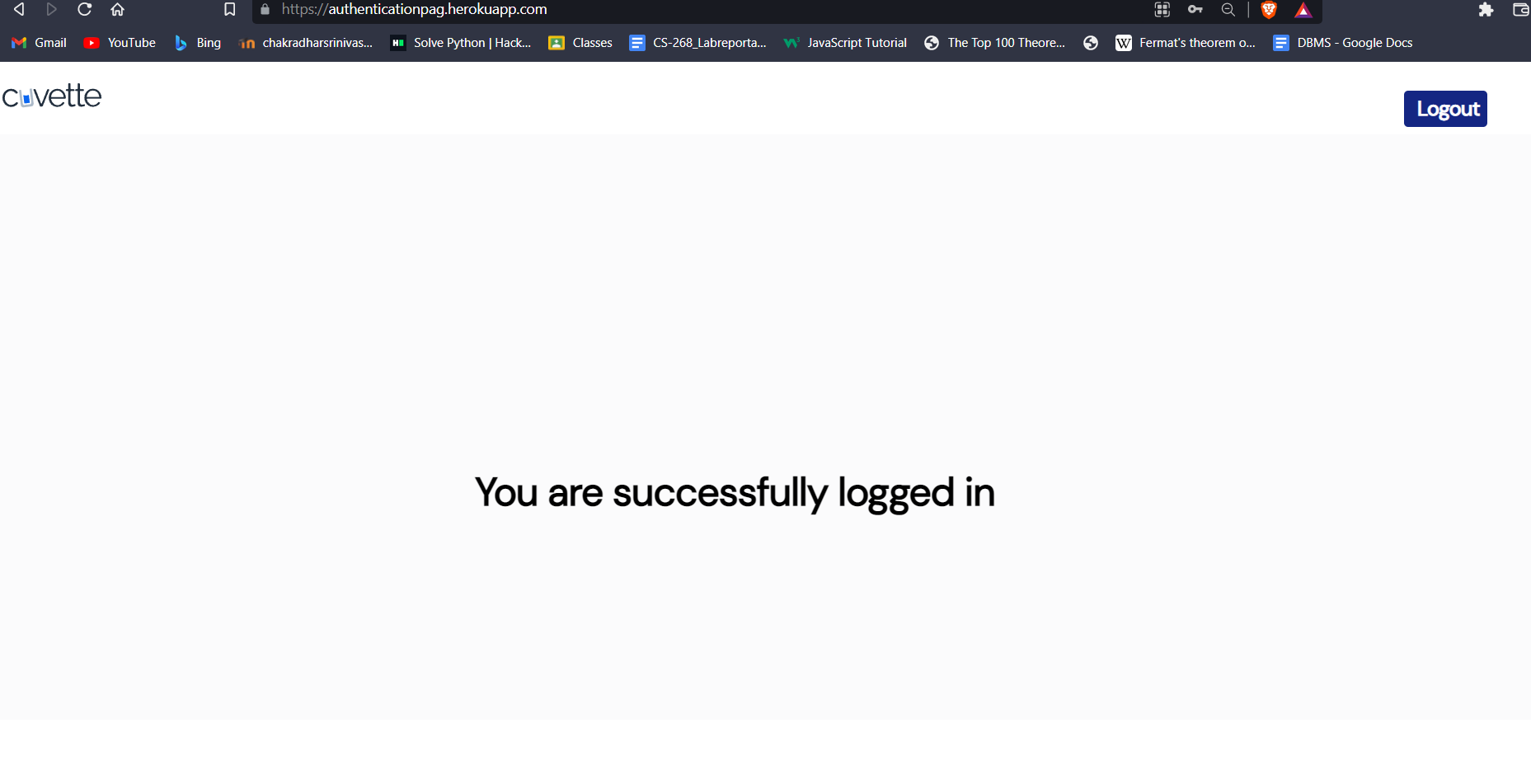 GitHub - chakradharsrinivas/Cuvette-assignment