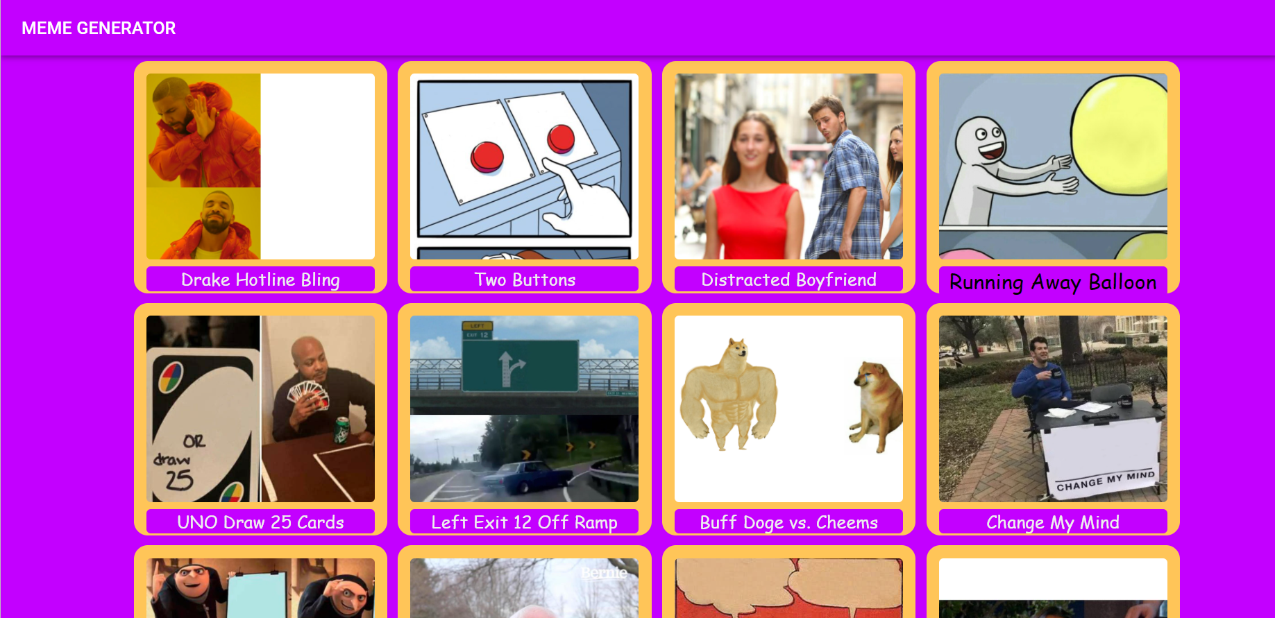 GitHub - chakradharsrinivas/Meme-Generator