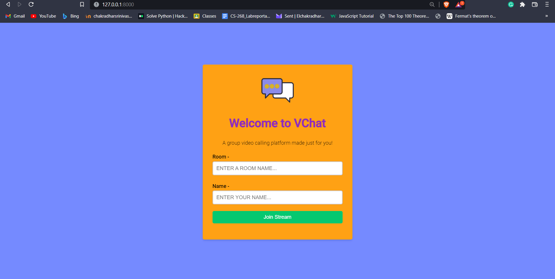 GitHub - chakradharsrinivas/V_CHAT