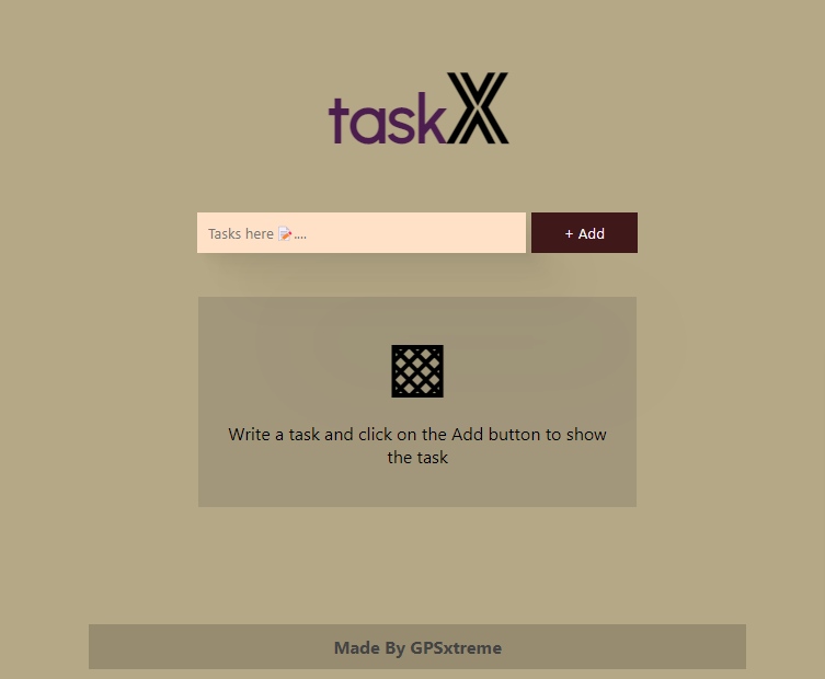 GitHub - GPSxtreme/taskX: A short and useful to-do app.
