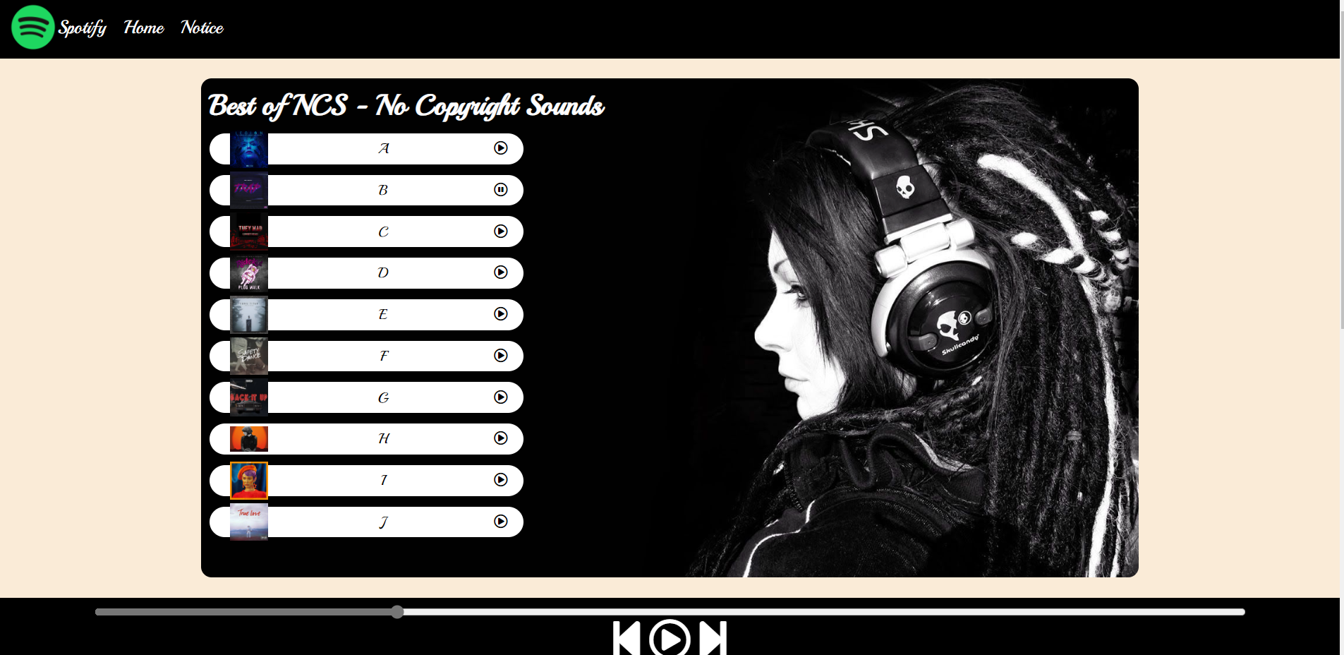 Add a Spotify clone having wide variety of features · Issue #530 ...