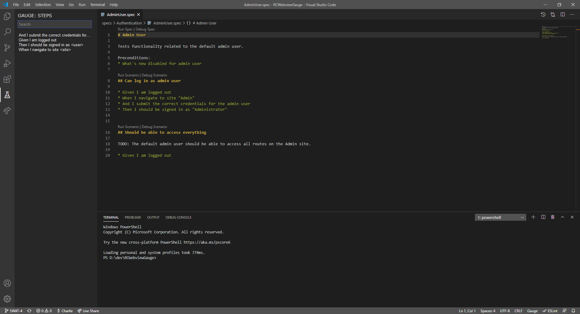 List available steps in project · Issue #1853 · getgauge/gauge · GitHub