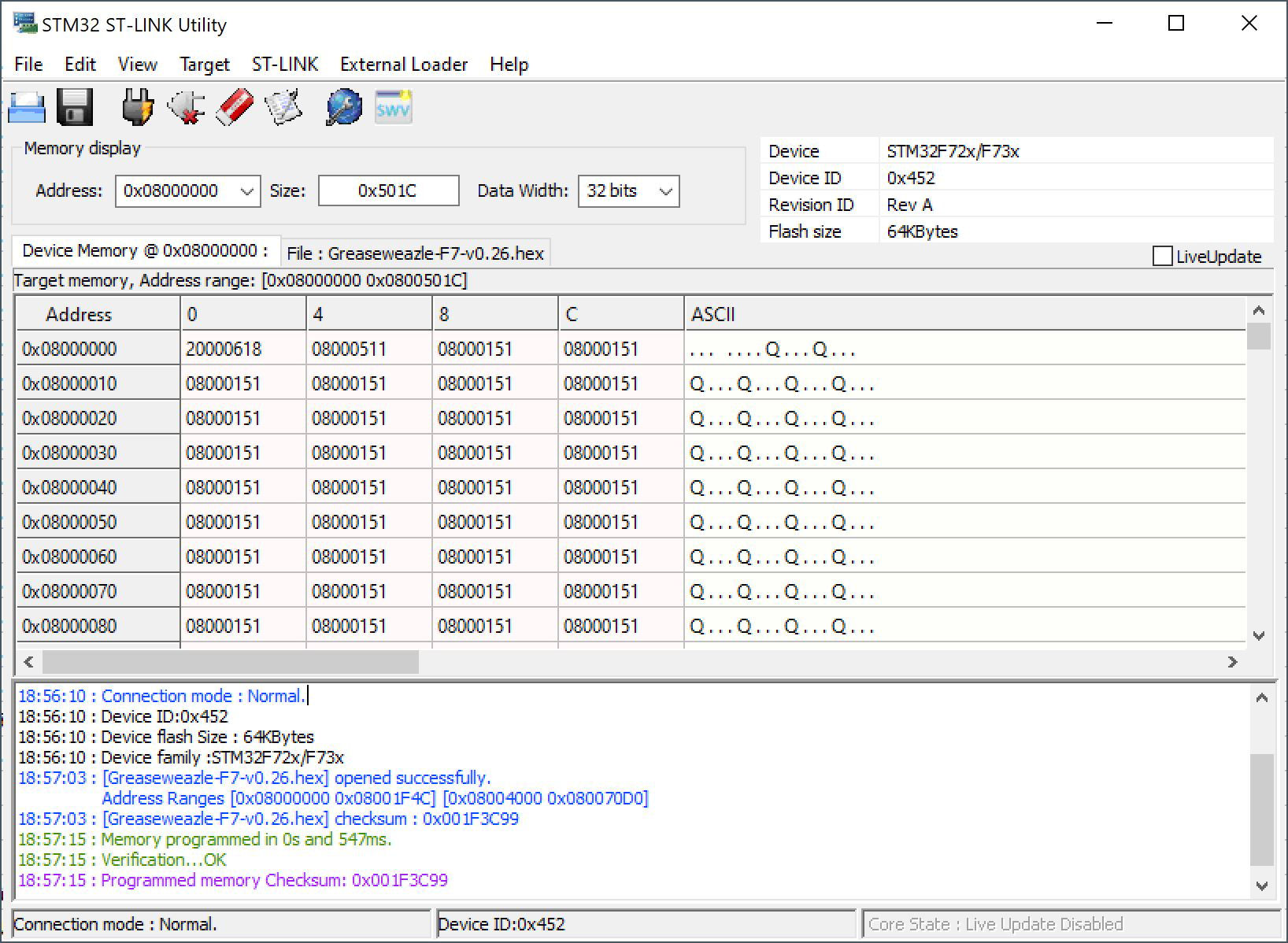 F7 Plus USB comms errors with firmware v0.26+ · Issue #109 · keirf/greaseweazle · GitHub