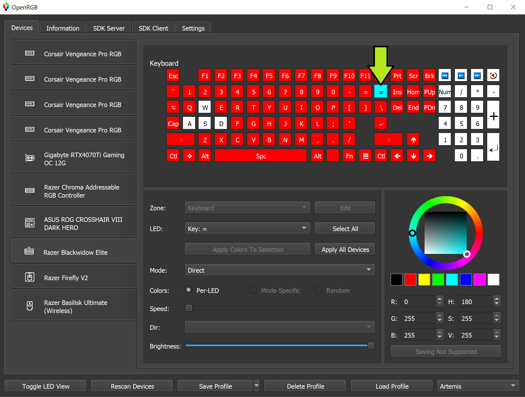 Artemis Does Not Detect Backspace Key · Issue #788 · Artemis-RGB/Artemis · GitHub