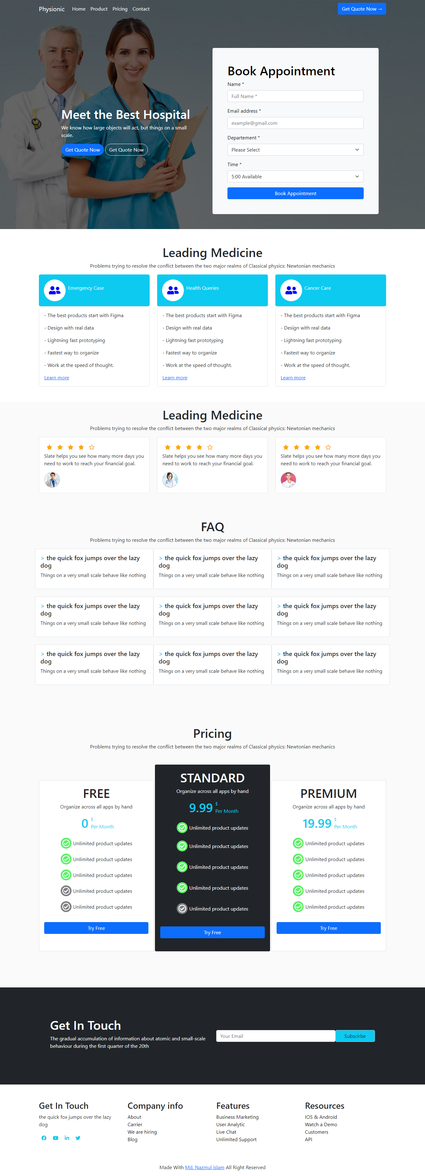 GitHub - Nazmulstc/physionic-bootstrap: Physionic-bootstrap Website ...