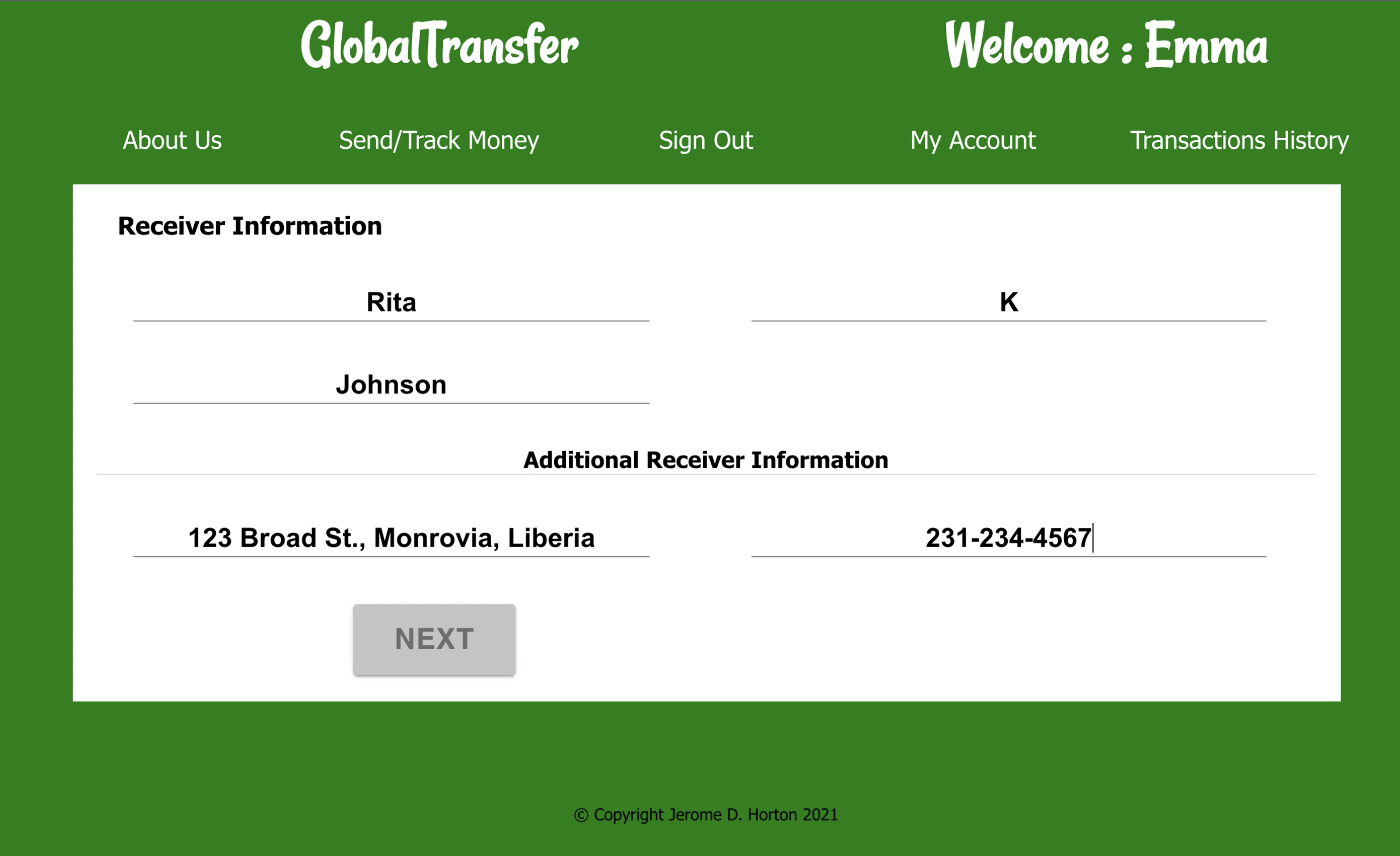 GitHub - Jerome-Horton/Global-Transfer