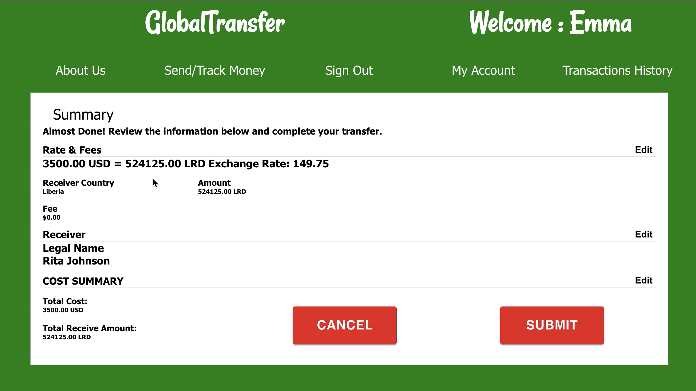 GitHub - Jerome-Horton/Global-Transfer