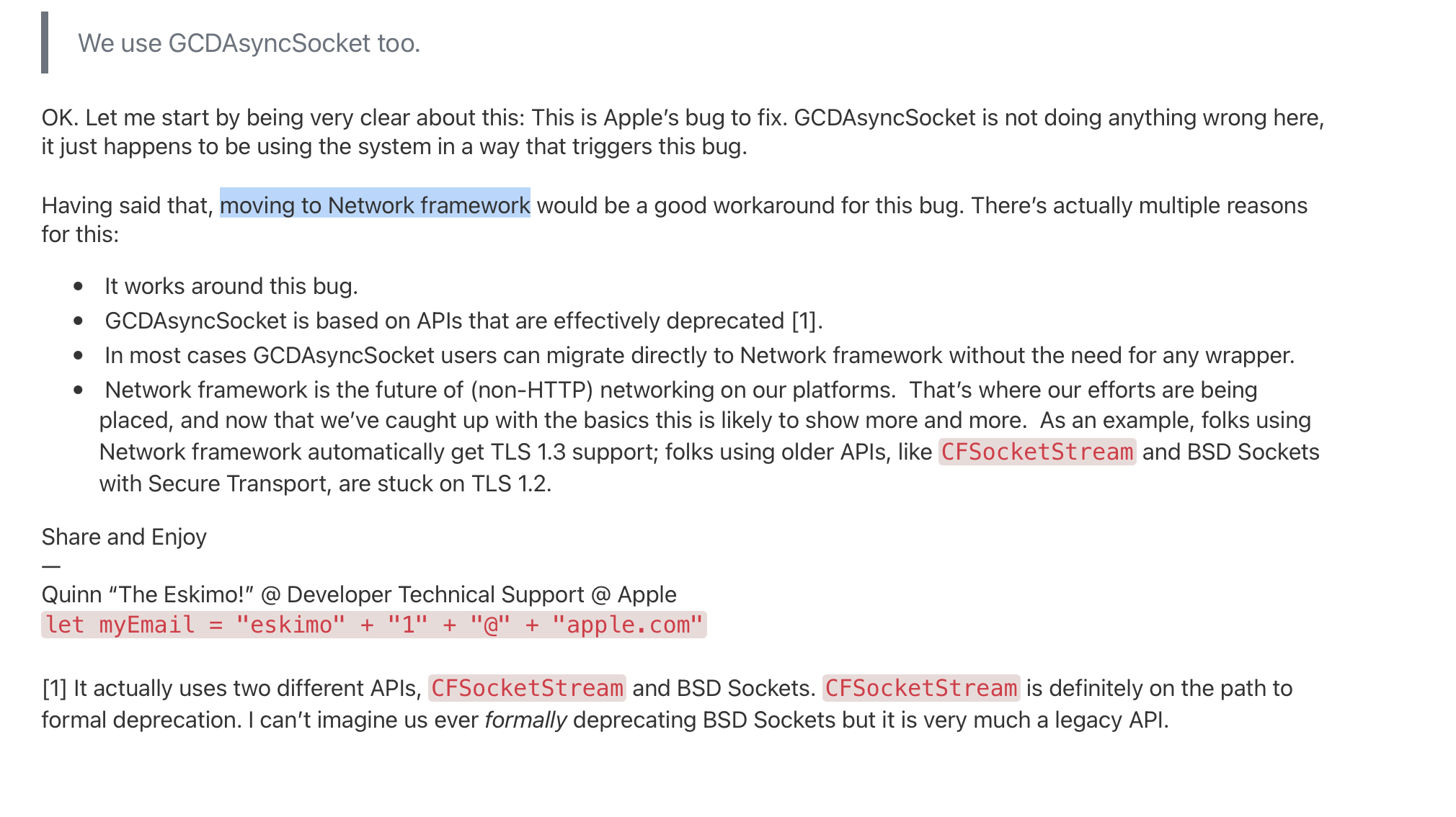 Will it release for the iOS14.5~ crash · Issue #770 · robbiehanson/CocoaAsyncSocket · GitHub