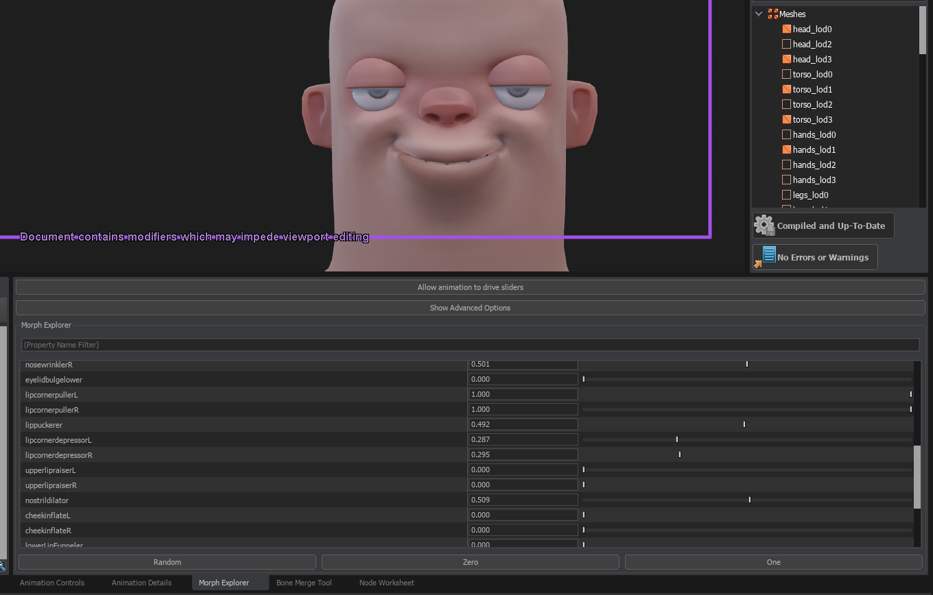 Modeldoc Ability To Create Single Frame Face Poses From Existing Shape Keys Within Modeldoc