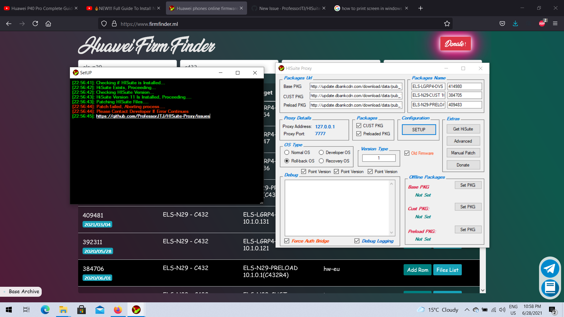 HiSuit proxy patch fail · Issue #72 · ProfessorJTJ/HISuite-Proxy · GitHub