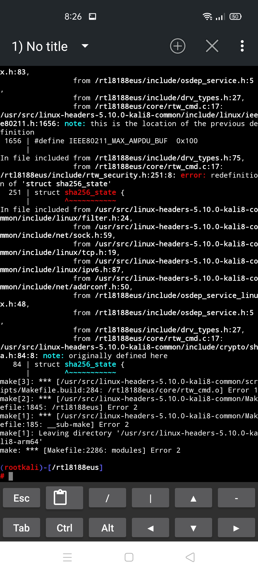 Make error · Issue #64 · aircrack-ng/rtl8188eus · GitHub