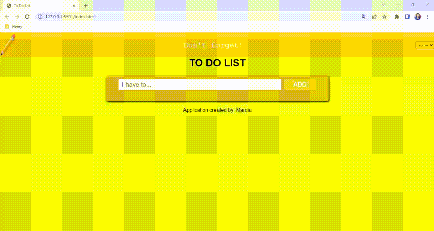GitHub - marciadev/to-do-list: This is an App made for those people who usually forget the ...