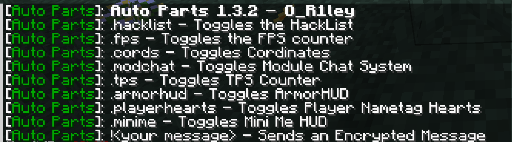 GitHub - Randumbdude/Auto-Parts-Public: Auto Parts Minecraft Hack, for Fabric 1.19.4