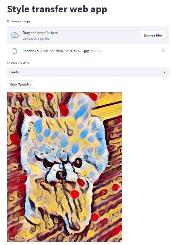 GitHub - woodywarhol9/style-transfer: Basic ML Service