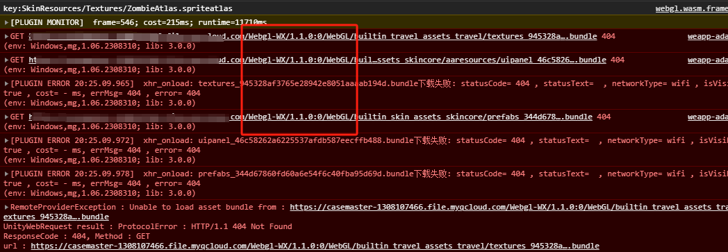 Addressable远程加载，路径出错 · Issue #581 · wechat-miniprogram/minigame-unity-webgl-transform · GitHub