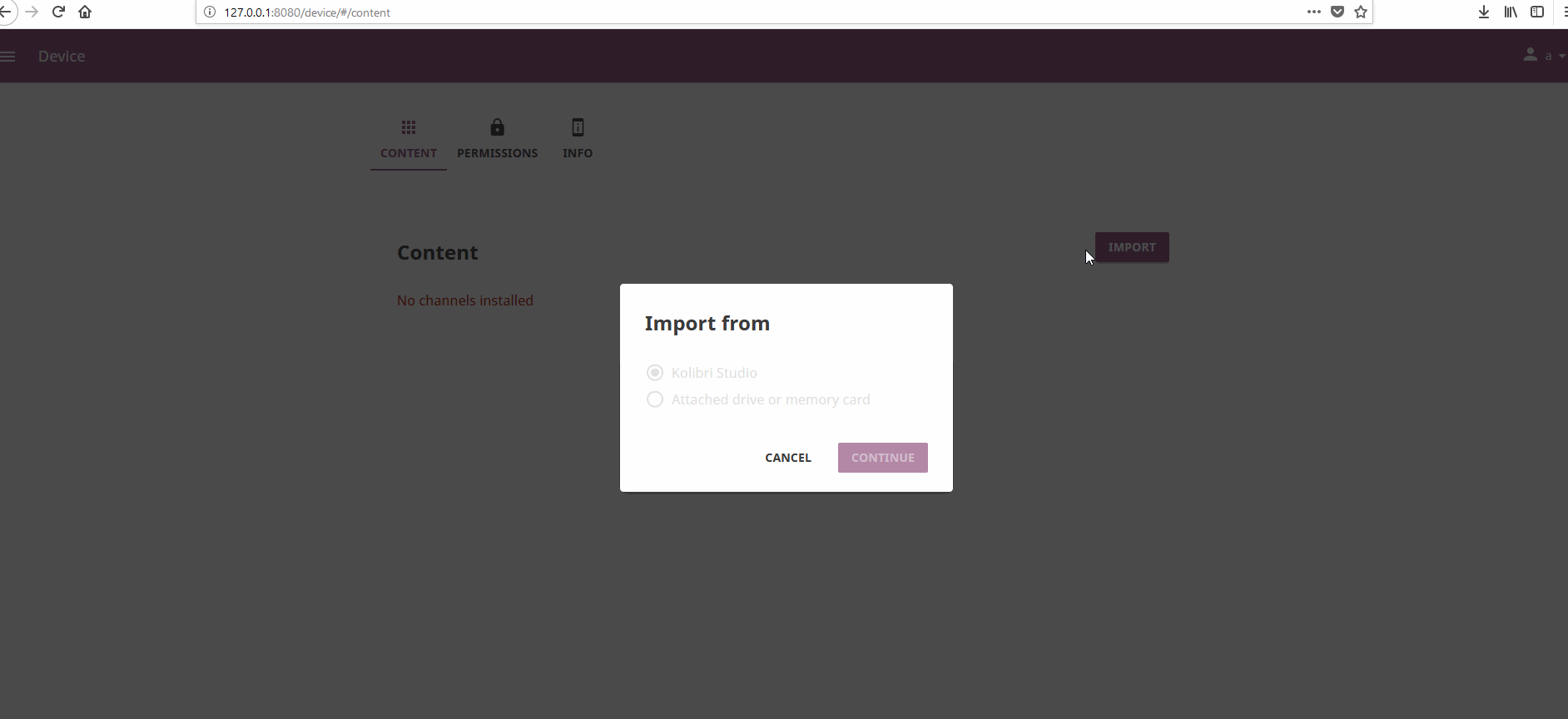 Import from Kolibri studio disabled · Issue #3949 · learningequality ...