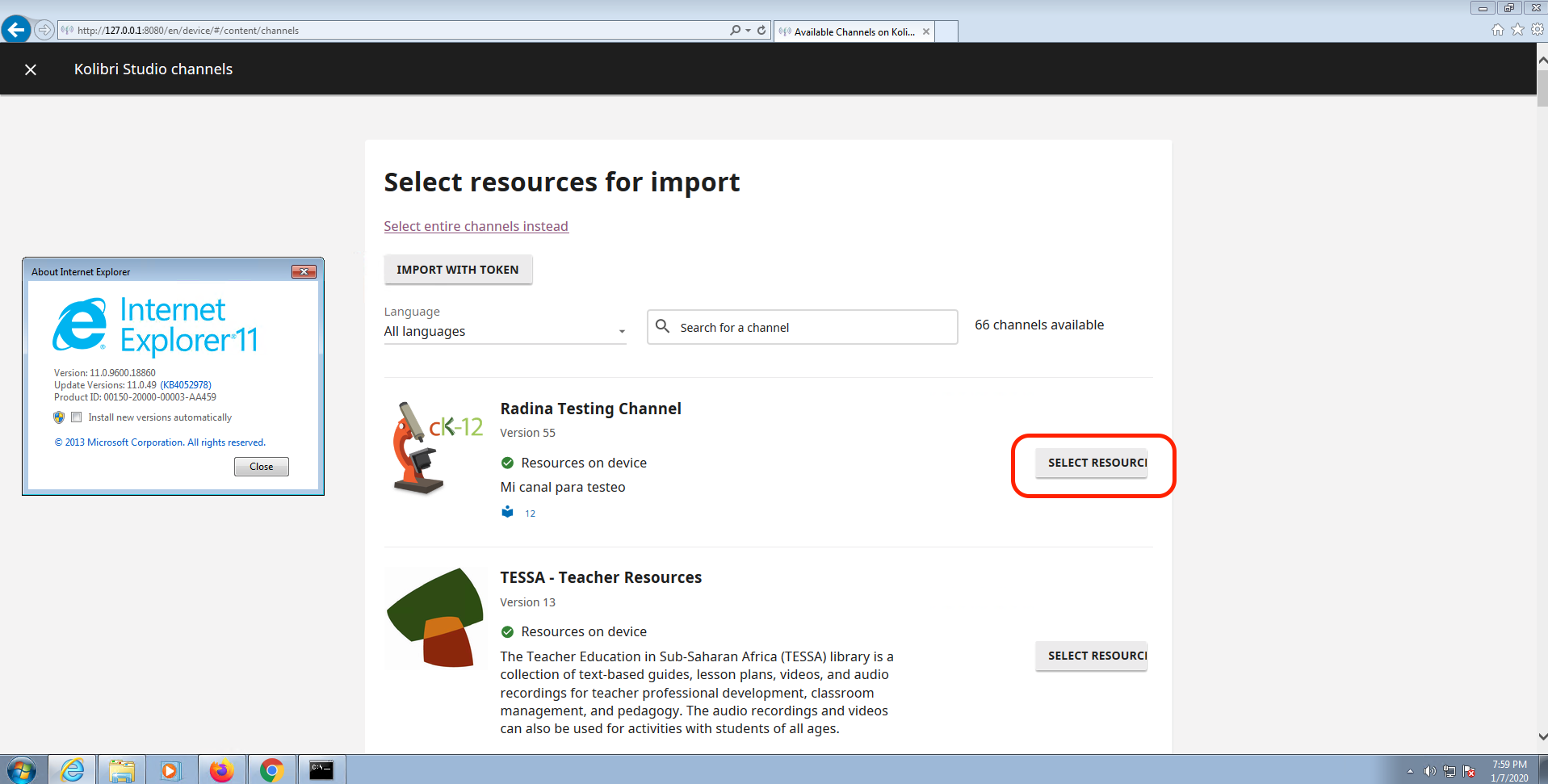 Select resources text broken on IE11 · Issue #6443 · learningequality ...