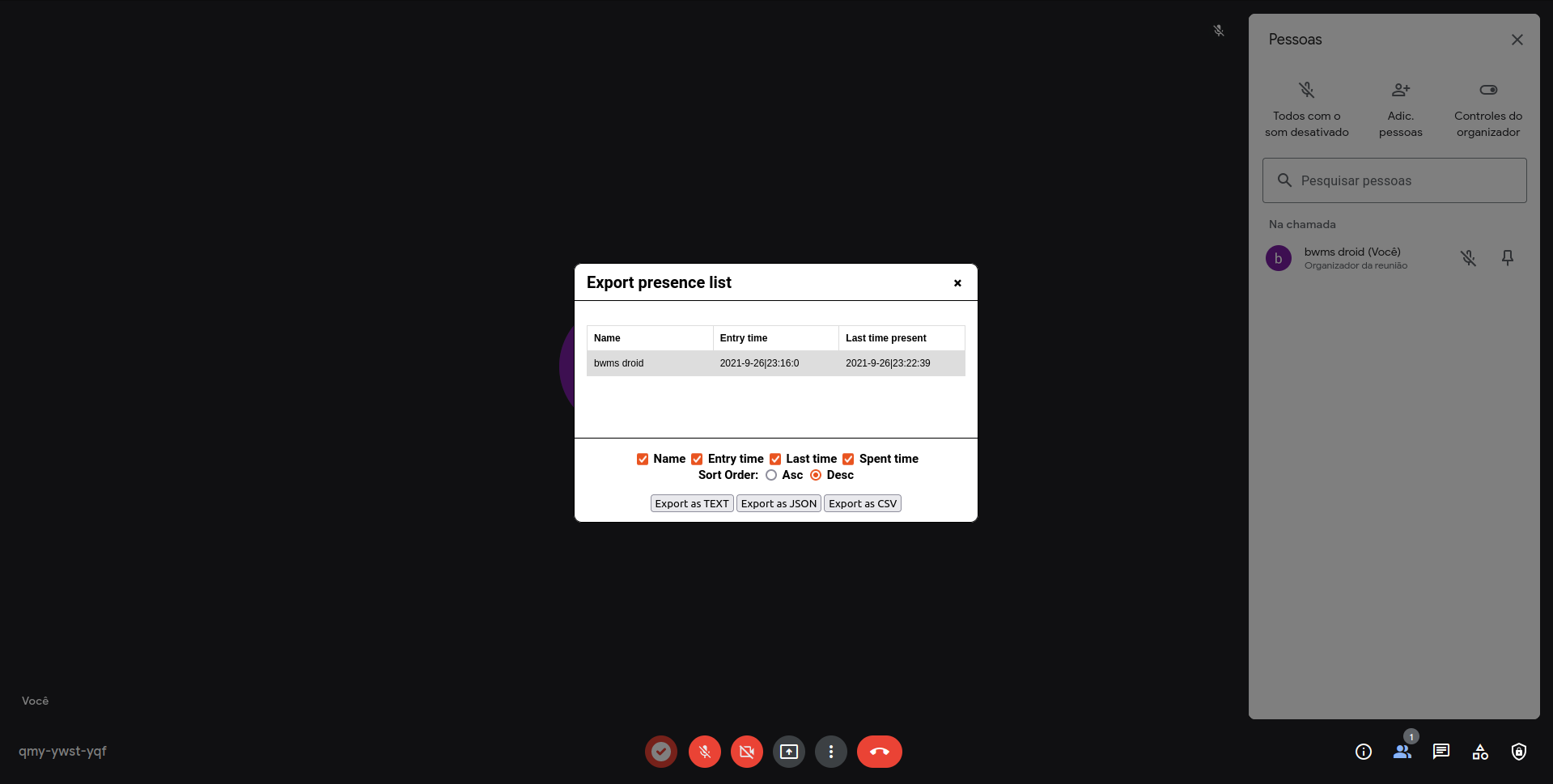 GitHub - benjamin-mauss/Google-Meet-presence-list: Streamline attendance tracking on Google Meet ...