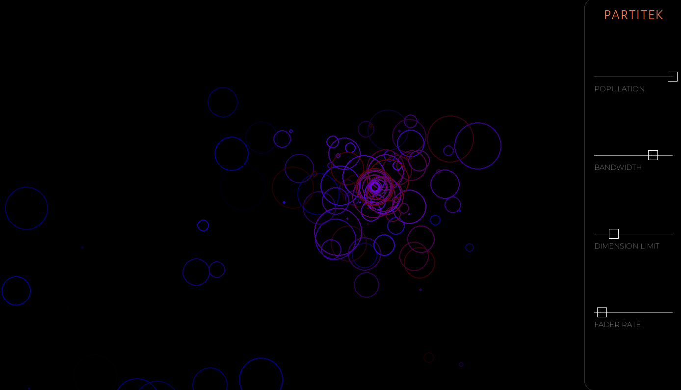 GitHub - thejourneyville/partitek: a particle generator with real time controls