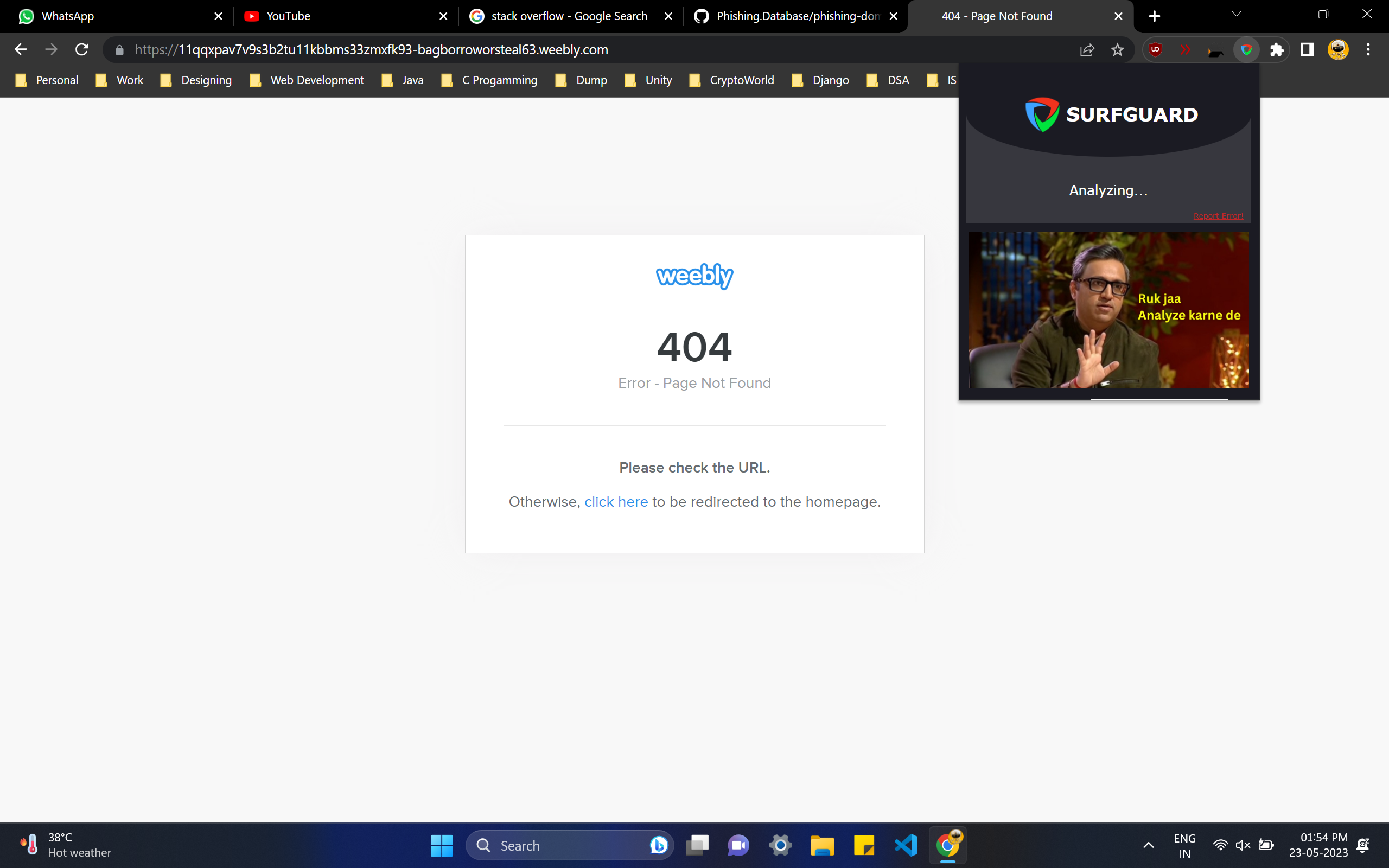 GitHub - notsanidhyak/SurfGuard-Chrome: A browser extension which analyzes the site you are on ...