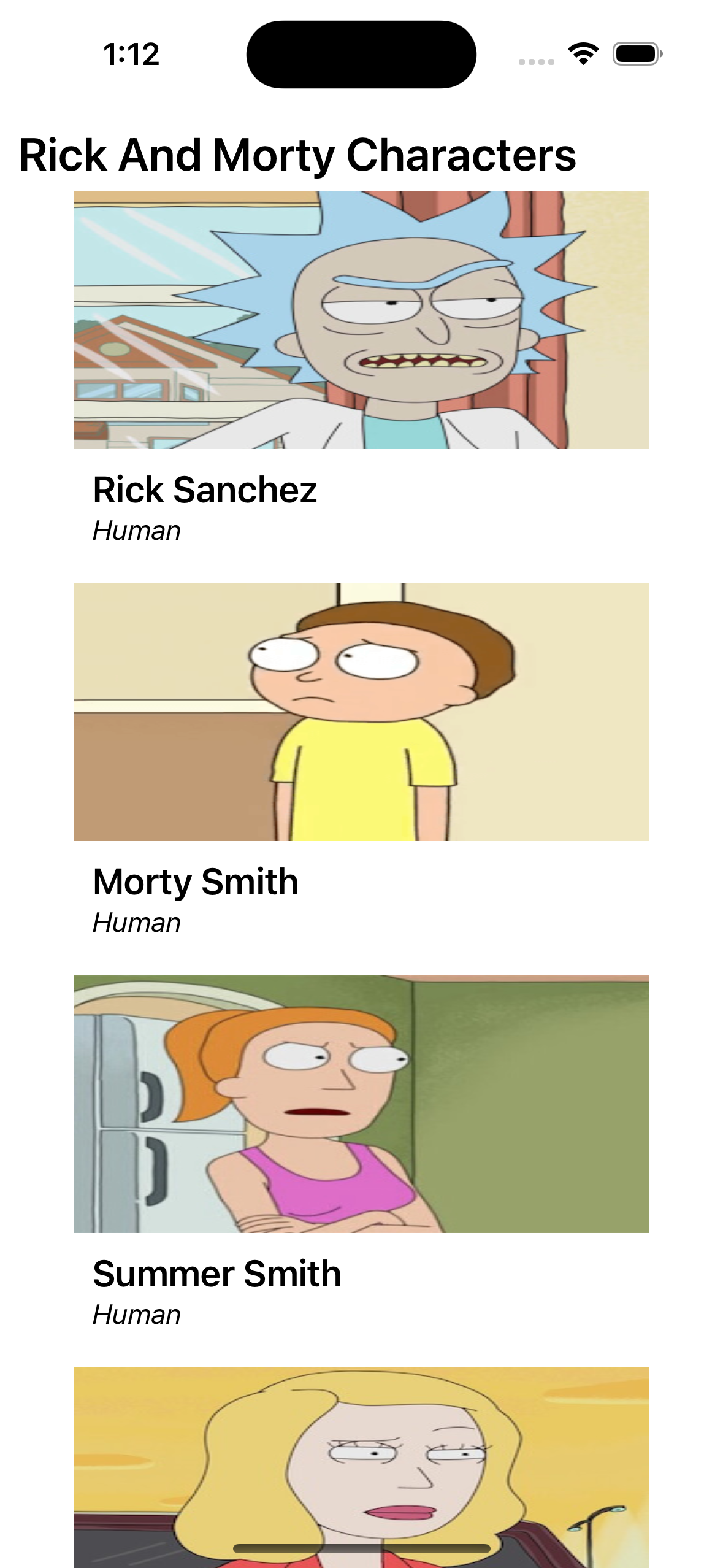 GitHub - aliaydogdu000/RickAndMortyApp: example Swift App