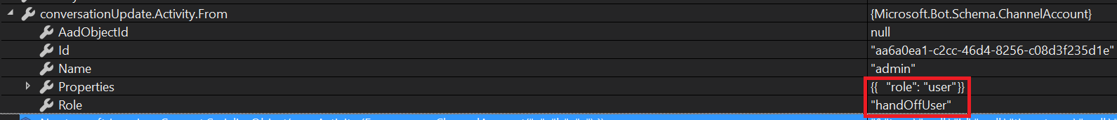 TranscriptLoggerMiddleware sets Activity.From role as property instead using of Role field ...