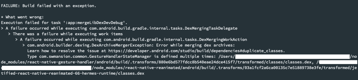 [v2.0.0][Android] Type com.swmansion.common.GestureHandlerStateManager is defined multiple times ...