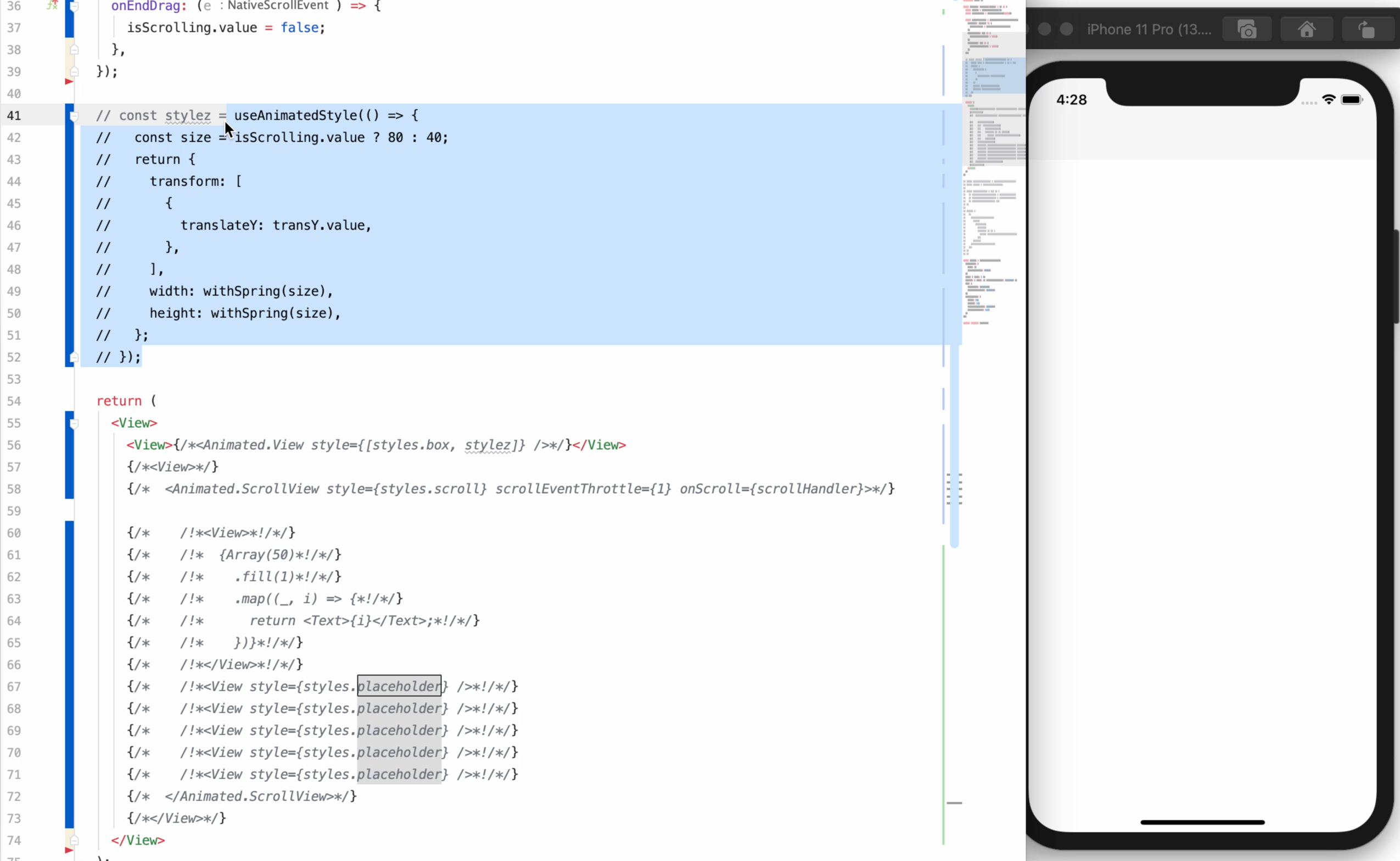 app crashes with reanimated 2 · Issue #1233 · software-mansion/react-native-reanimated · GitHub