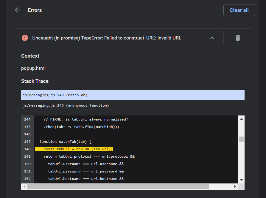 Vivaldi Start Page Invalid URL · Issue #1039 · openstyles/stylus · GitHub