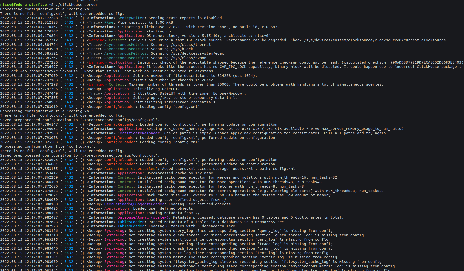 Failed to build for RISC-V · Issue #40141 · ClickHouse/ClickHouse · GitHub