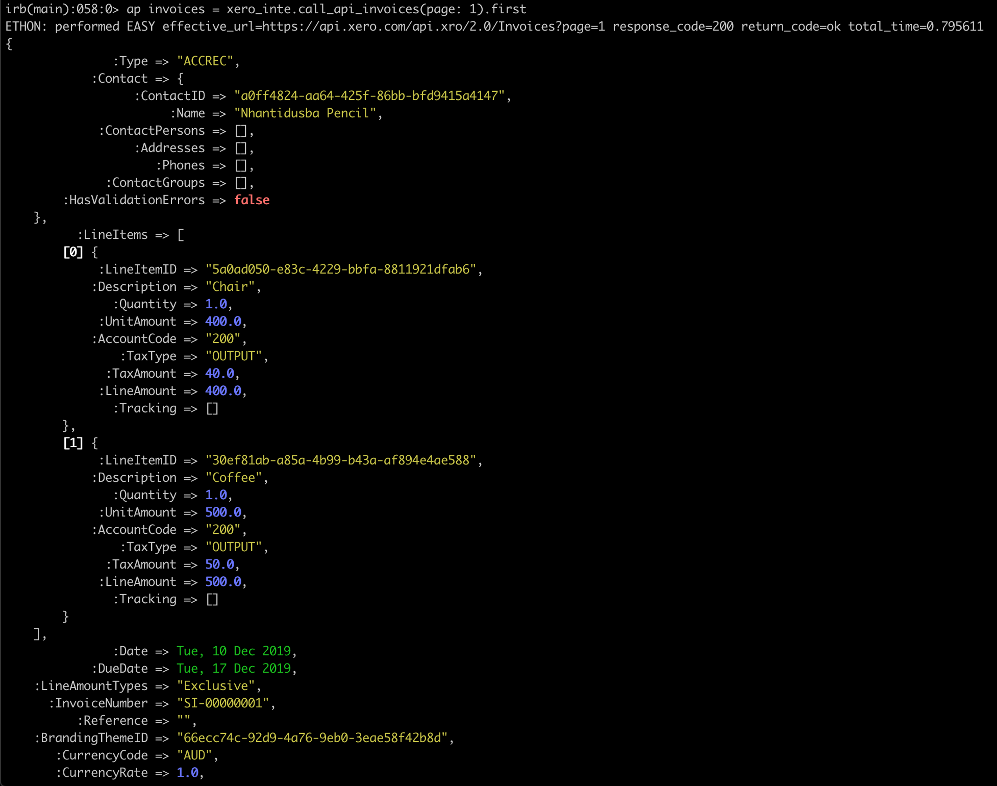 LineItems of Invoices are always array empty [] · Issue #9 · XeroAPI/xero-ruby · GitHub