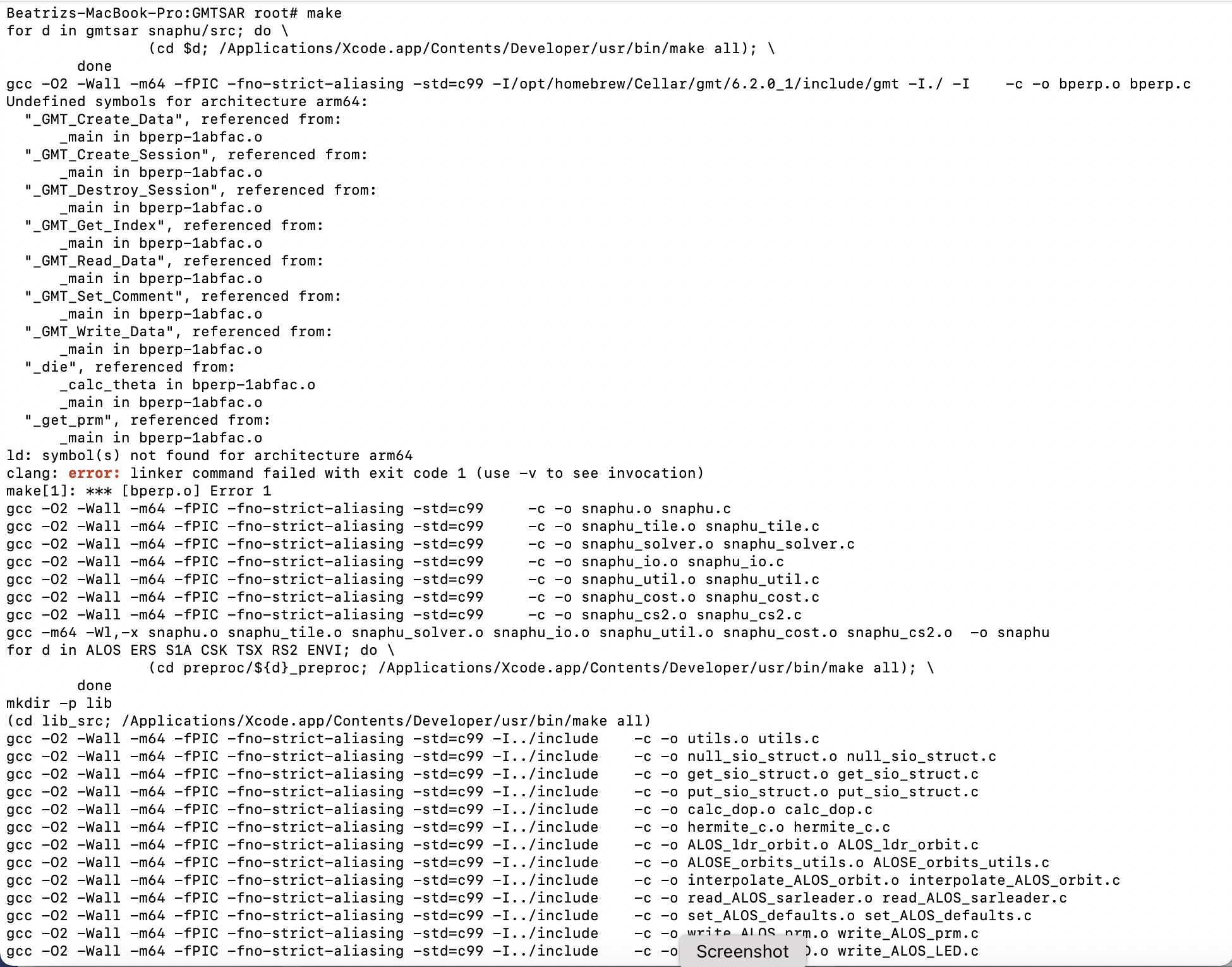 [Help]: MacBook Pro with M1 processor · Issue #168 · gmtsar/gmtsar · GitHub