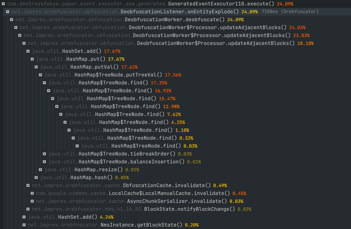 Optimize deobfuscator for huge explosions · Issue #271 · Imprex-Development/orebfuscator · GitHub