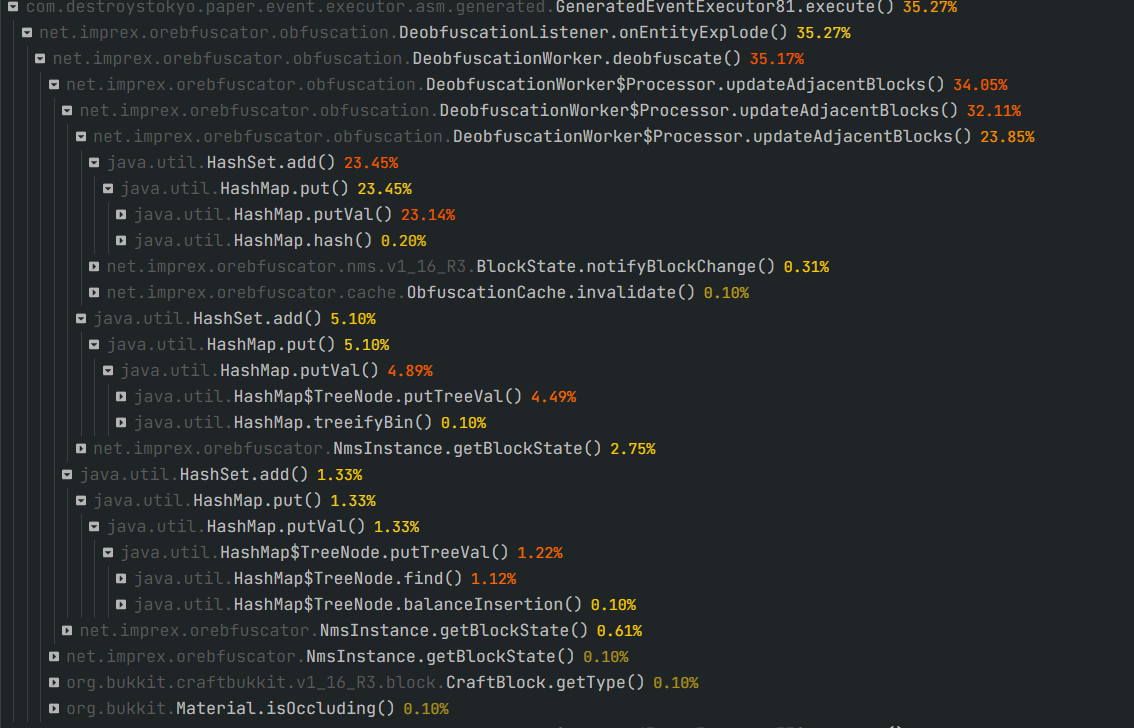 Optimize deobfuscator for huge explosions · Issue #271 · Imprex-Development/orebfuscator · GitHub